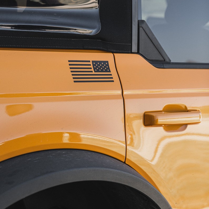 Blackout American Flag Vinyl Decal | Black U.S. Flag Premium Vehicle ...