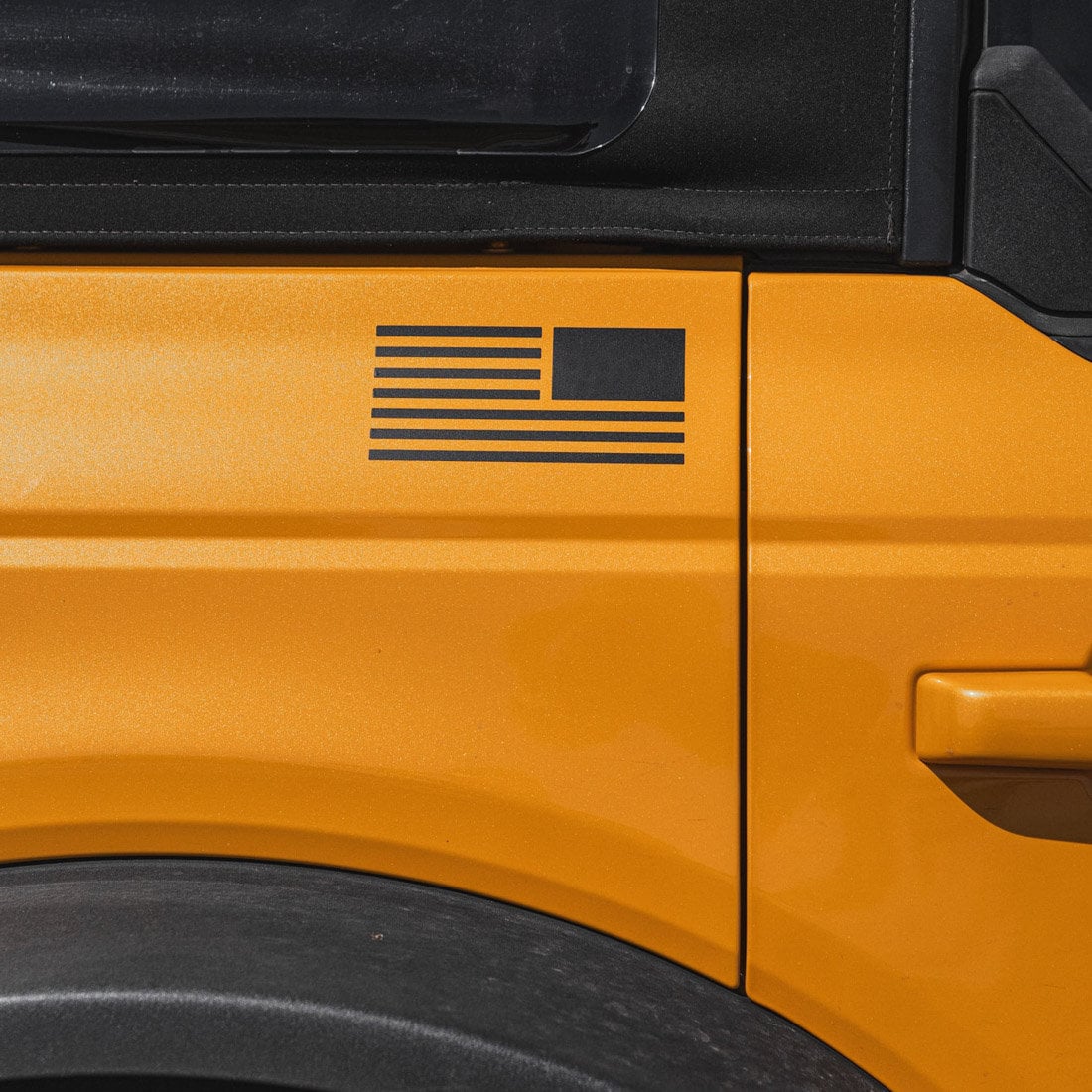 Blackout American Flag Vinyl Decal | Black U.S. Flag Premium Vehicle ...