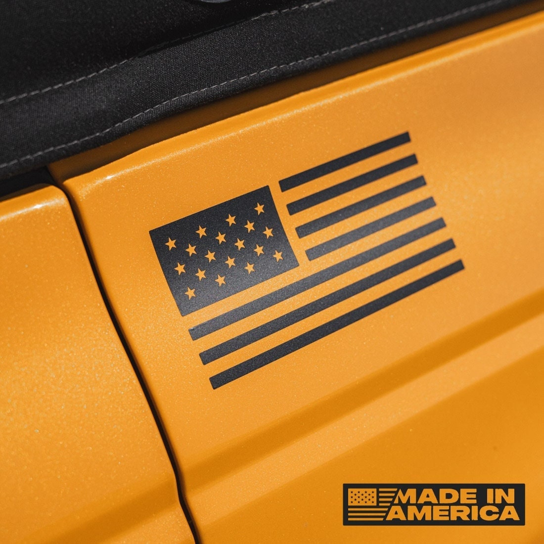 Blackout American Flag Vinyl Decal | Black U.S. Flag Premium Vehicle ...