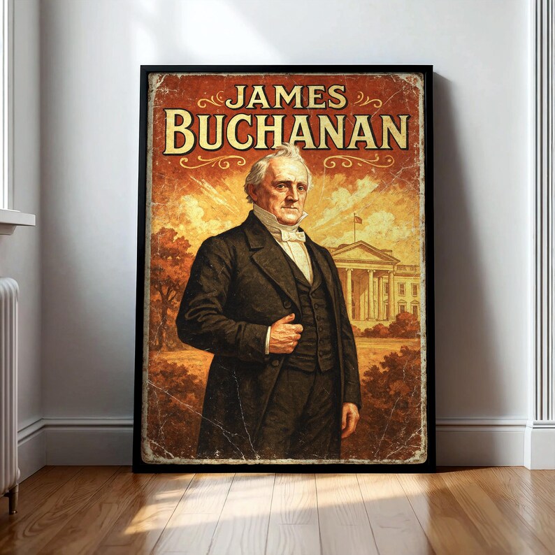 47 U.S. Presidents Poster, Retro History Prints, Presidential Wall Art ...