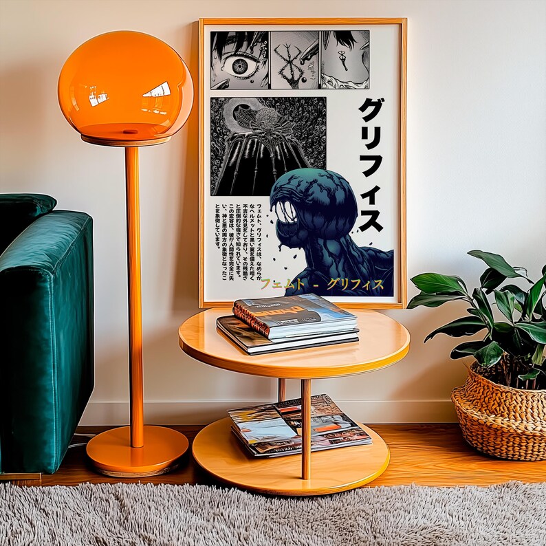 Berserk Manga Poster, Femto Digital Art Print, Anime Wall Art, Manga ...