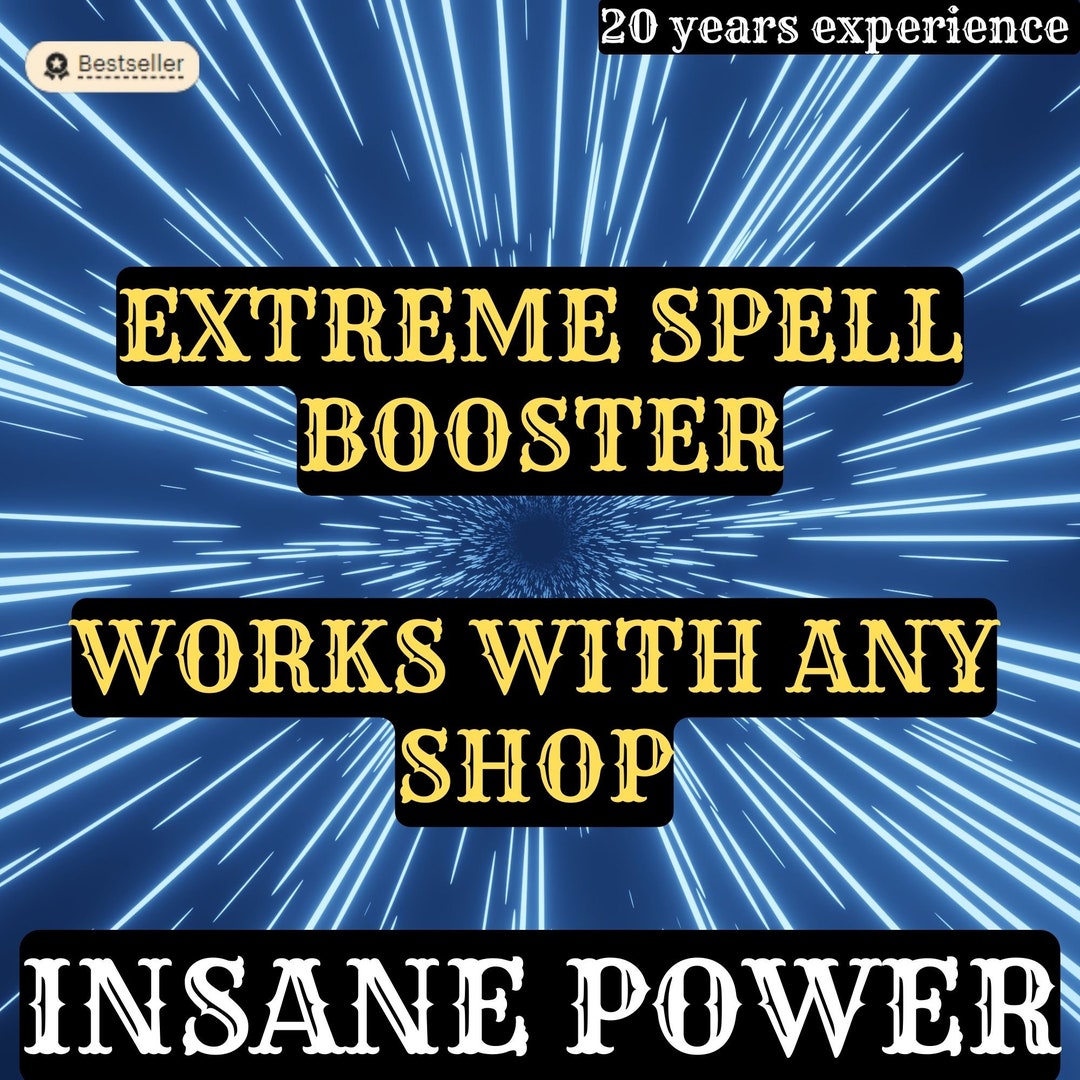 Strongest Booster Spell, Works With Any Shop, Make Spell Quicker ...