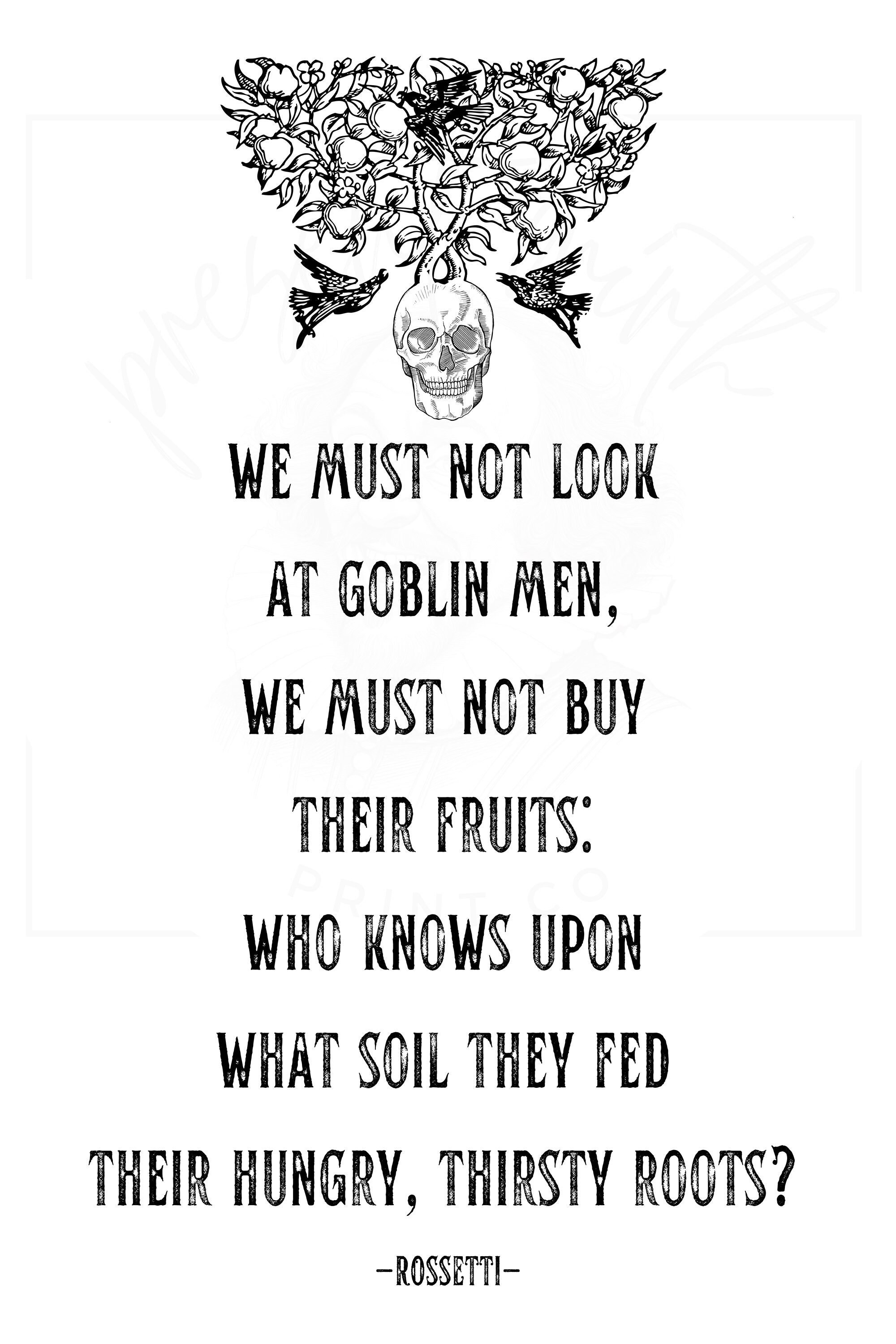 Goblin Men Digital Download, Instant Download, Christina Rossetti ...