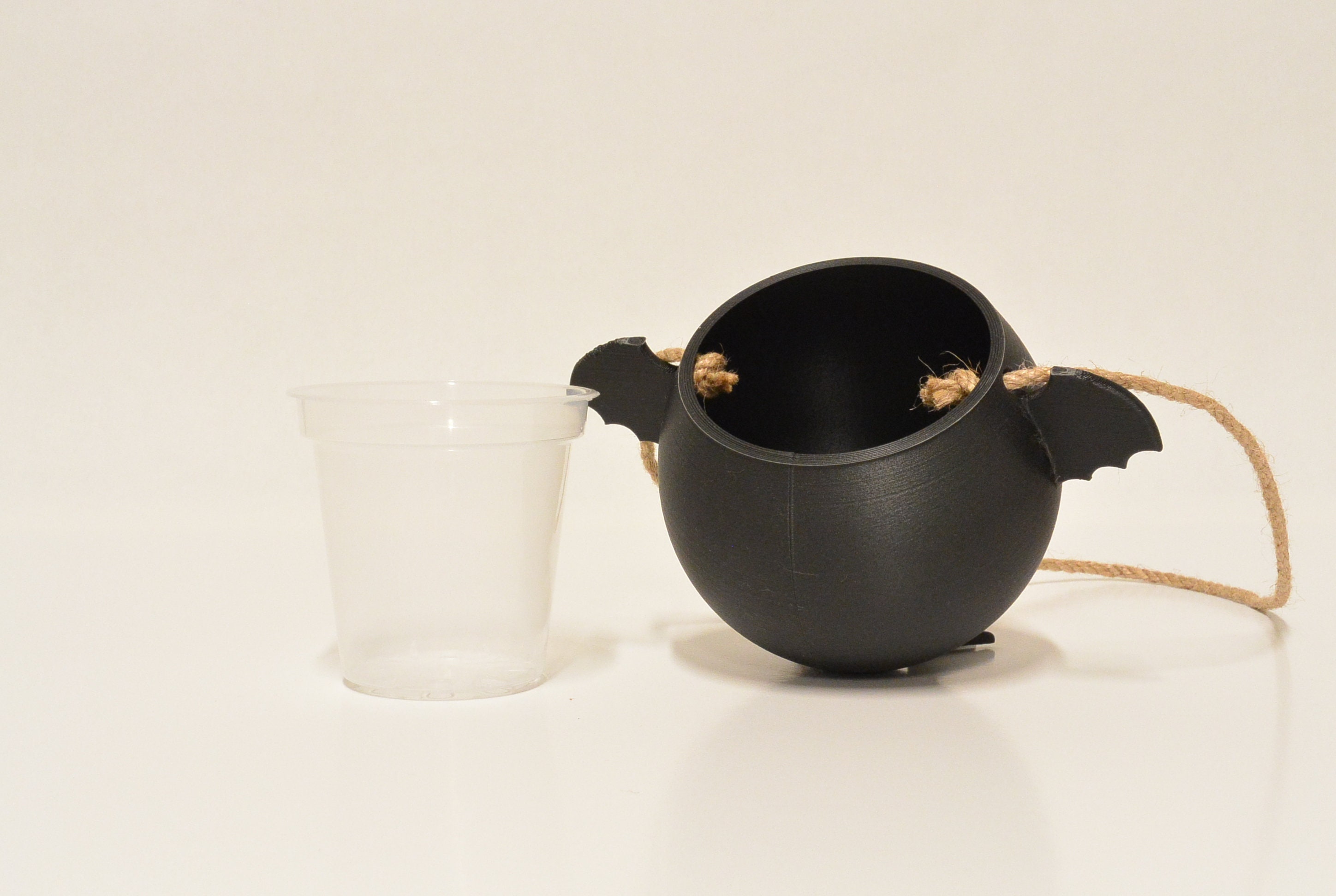 Flying Bat Plant Pot Cute Hanging Planter 3D Printed Halloween - Etsy