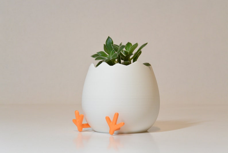 Broken Egg Shell Plant Pot Easter Egg Gift for Plant Lover 3D Printed ...