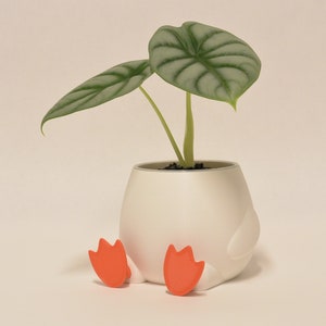 Cute Duckling Plant Pot Minimalistic 3D Printed Planter Modern Home ...