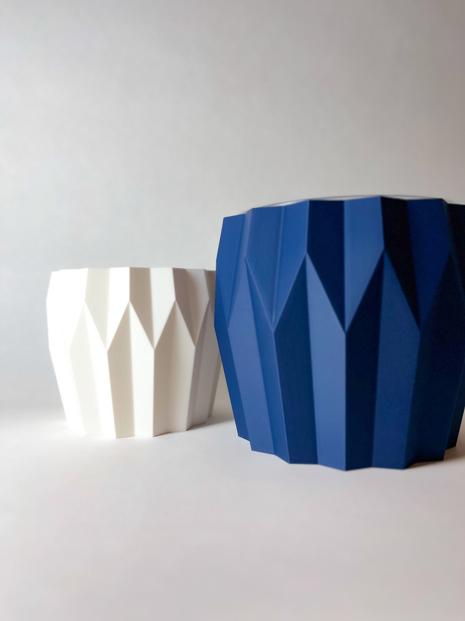 SANGJA Origami Planter Pot 4", 5", 6", 7", 8", 9" Wide Clear Pot With ...