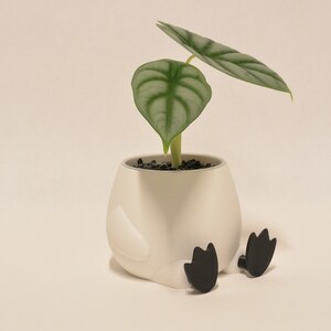 Cute Duckling Plant Pot Minimalistic 3D Printed Planter Modern Home ...