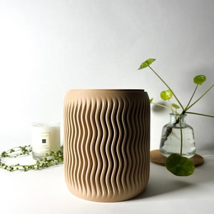 Boho Wavy Plant Pot 4", 5", 6", 7" Tall Clear Pot Perfect Fit Unique ...