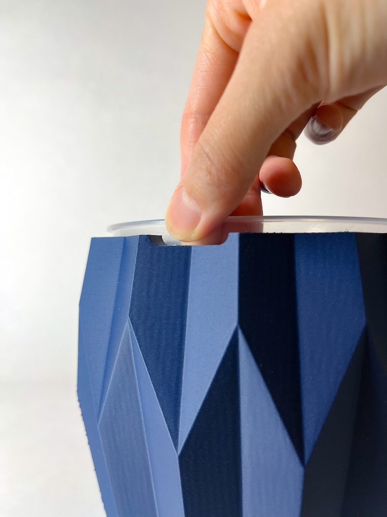 SANGJA Origami Planter Pot 4", 5", 6", 7", 8", 9" Wide Clear Pot With ...