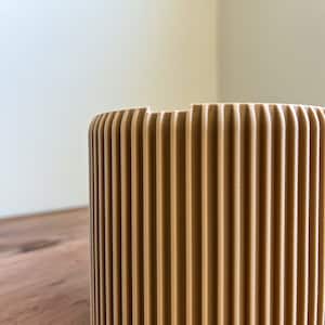 GANSAL Slat Planter Pot 4", 5", 6", 7" Wide Clear Pot With Drainage ...