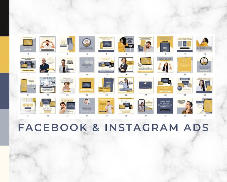 FACEBOOK ADS TEMPLATE Canva Template for Facebook and - Etsy