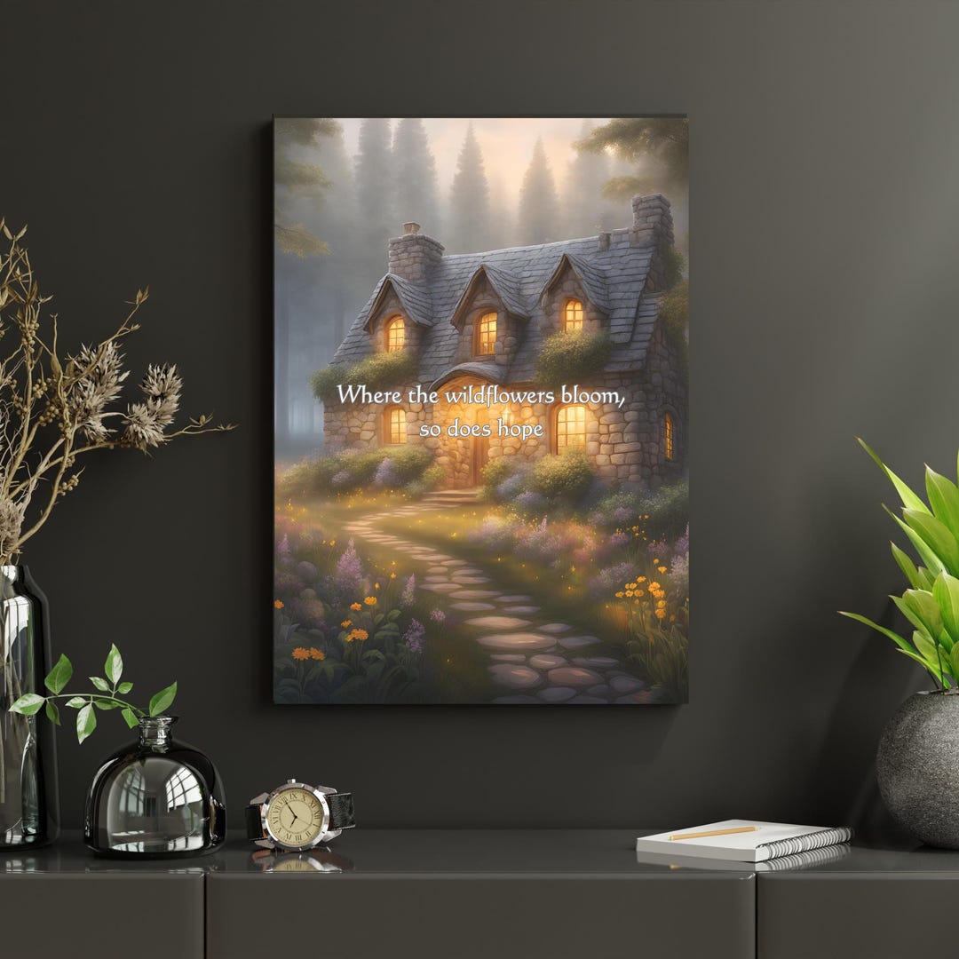 Cottage Core Inspired Wall Art Print Set – 5 Digital Prints | Cottage ...