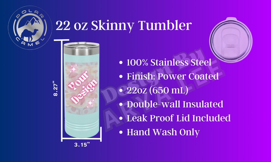 Digital Download Polar Camel Skinny Tumbler 22oz Color Chart Mug Mockup ...