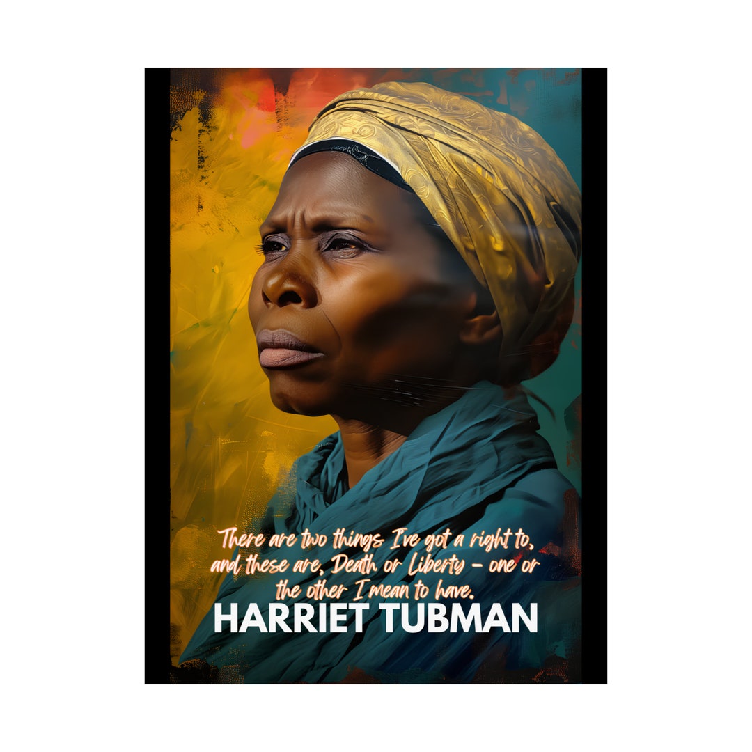 Harriet Tubman Poster, Harriet Tubman, Civil Rights, Black History ...