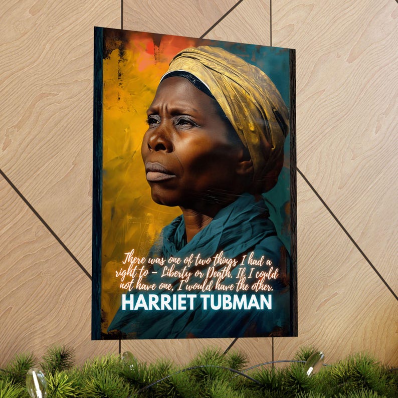 Harriet Tubman Portrait Poster | Matte Vertical Poster, Historical ...