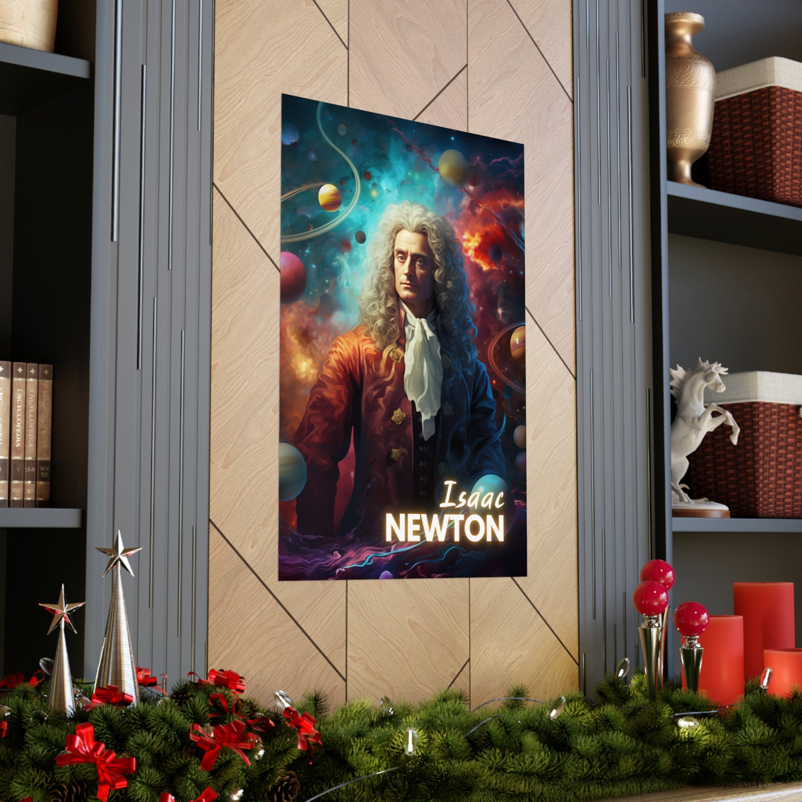 Sir Isaac Newton Poster Great Thinkers Physics Mathematics College ...