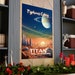 Titan Travel Poster, Typhoeus Colony, Saturn Moon, NASA, Space Colony ...