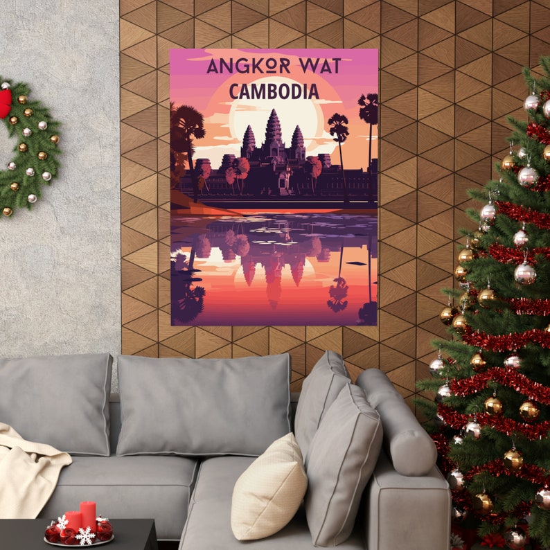 Angkor Wat Cambodia, Travel Poster - Etsy
