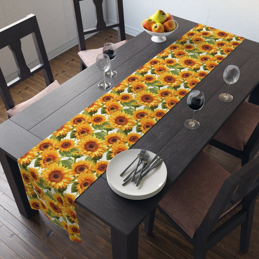 Beautiful Yellow Sunflowers Table Runner - Etsy
