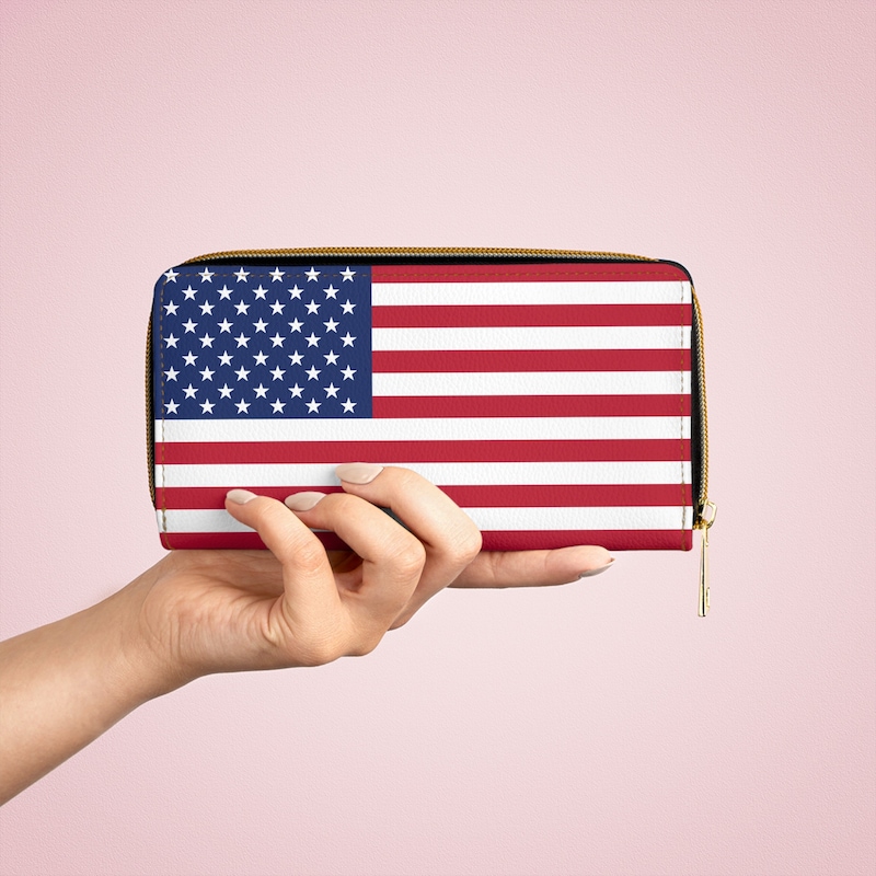 Usa Flag Design Wallet - Etsy UK