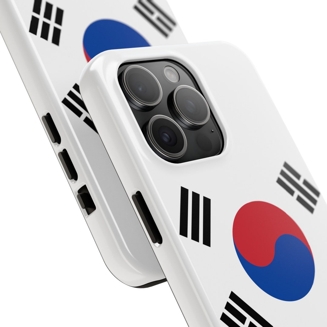 Flag of South Korea iPhone 15 Phone Case, Tough Phone Cases, Korean ...