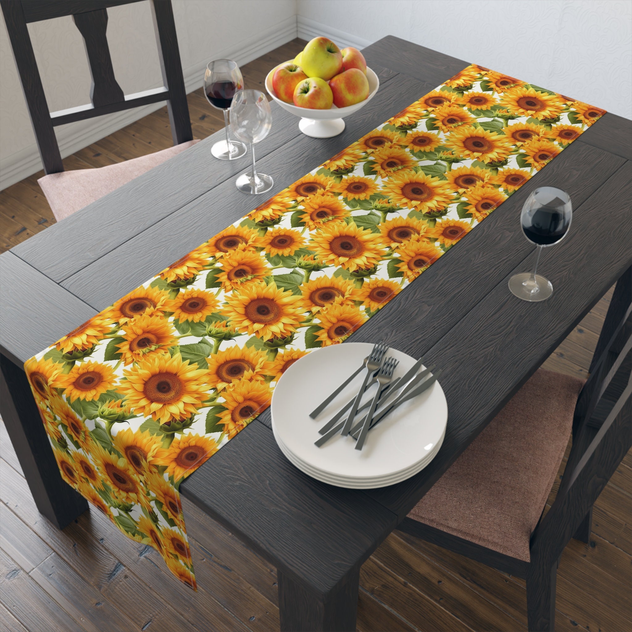Beautiful Yellow Sunflowers Table Runner - Etsy