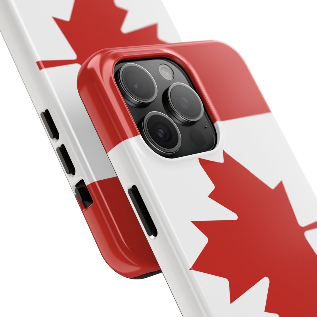 Canada Flag iPhone Case, Canadian Flag iPhone 15 Phone Case, Tough ...