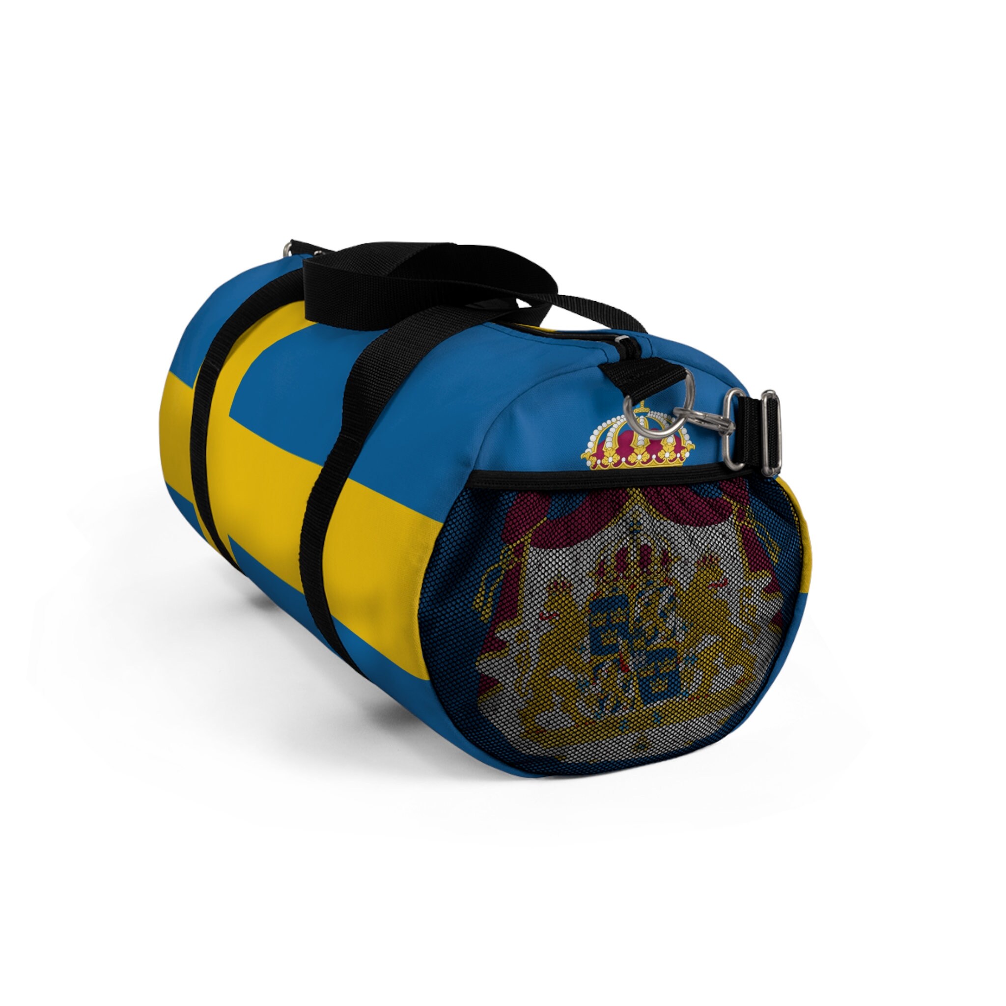 Sweden Flag Duffel Bag With Coat of Arms, Flag of Sweden, Sweden - Etsy