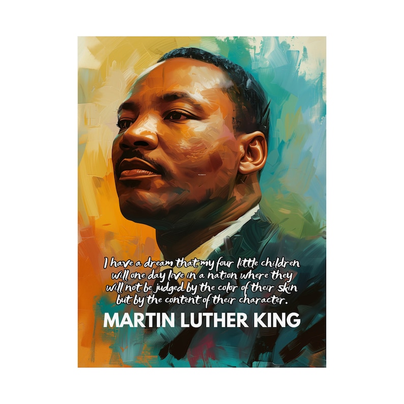 Martin Luther King Poster, Martin Luther King Jr Day, MLK, Civil Rights ...