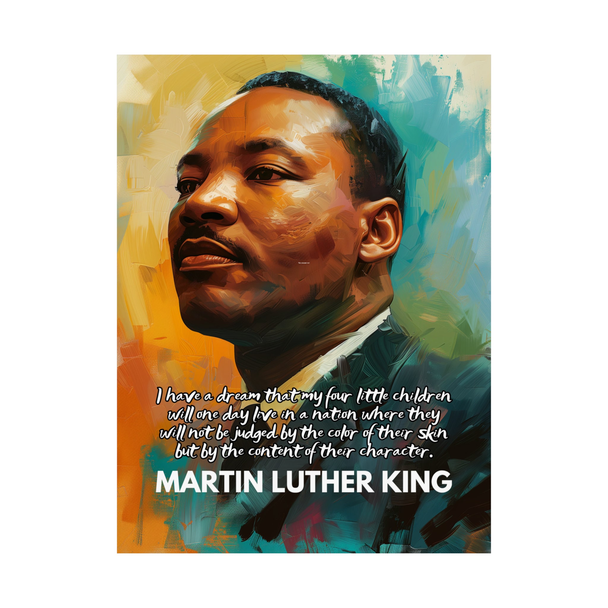 Martin Luther King Poster, Martin Luther King Jr Day, MLK, Civil Rights ...