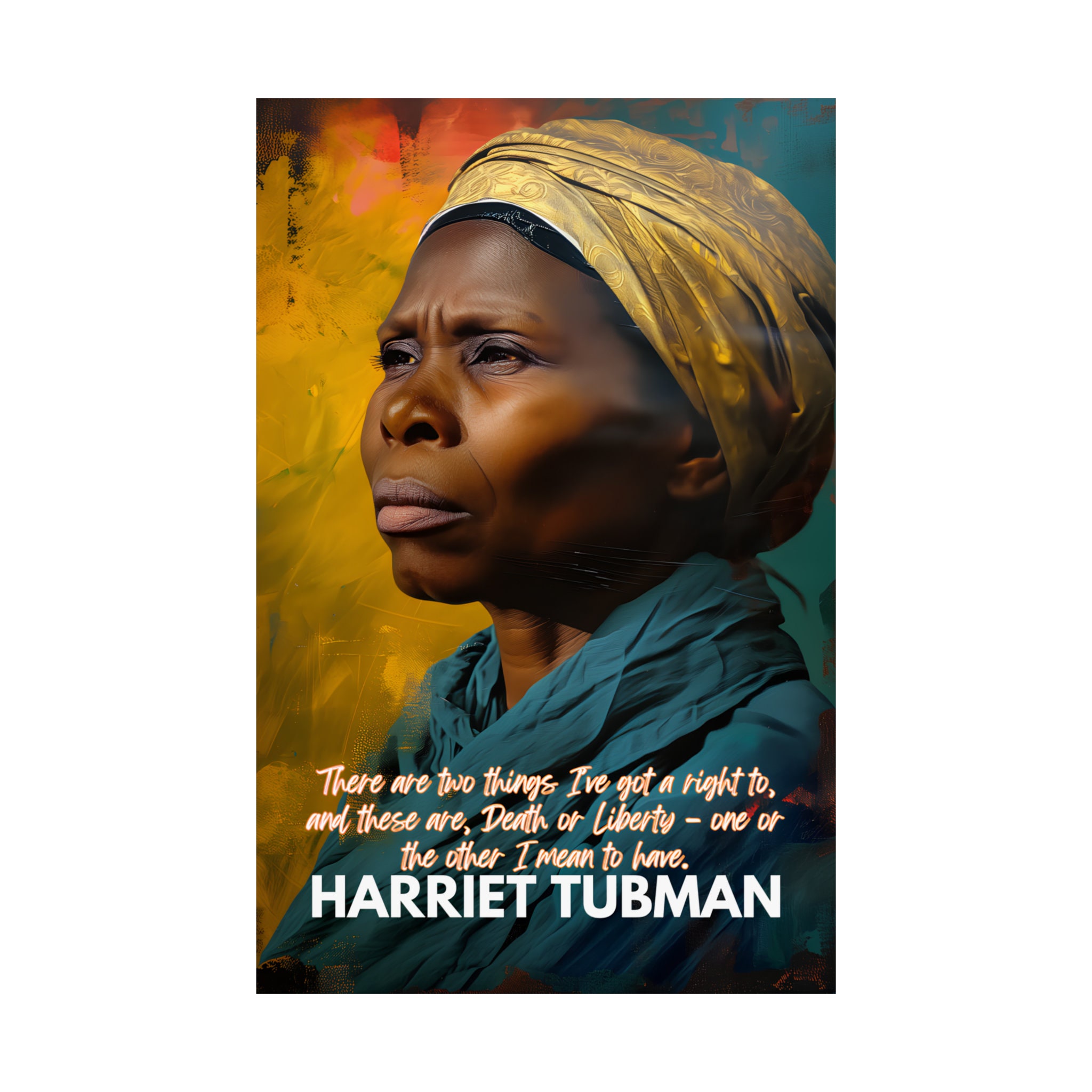 Harriet Tubman Poster, Harriet Tubman, Civil Rights, Black History ...