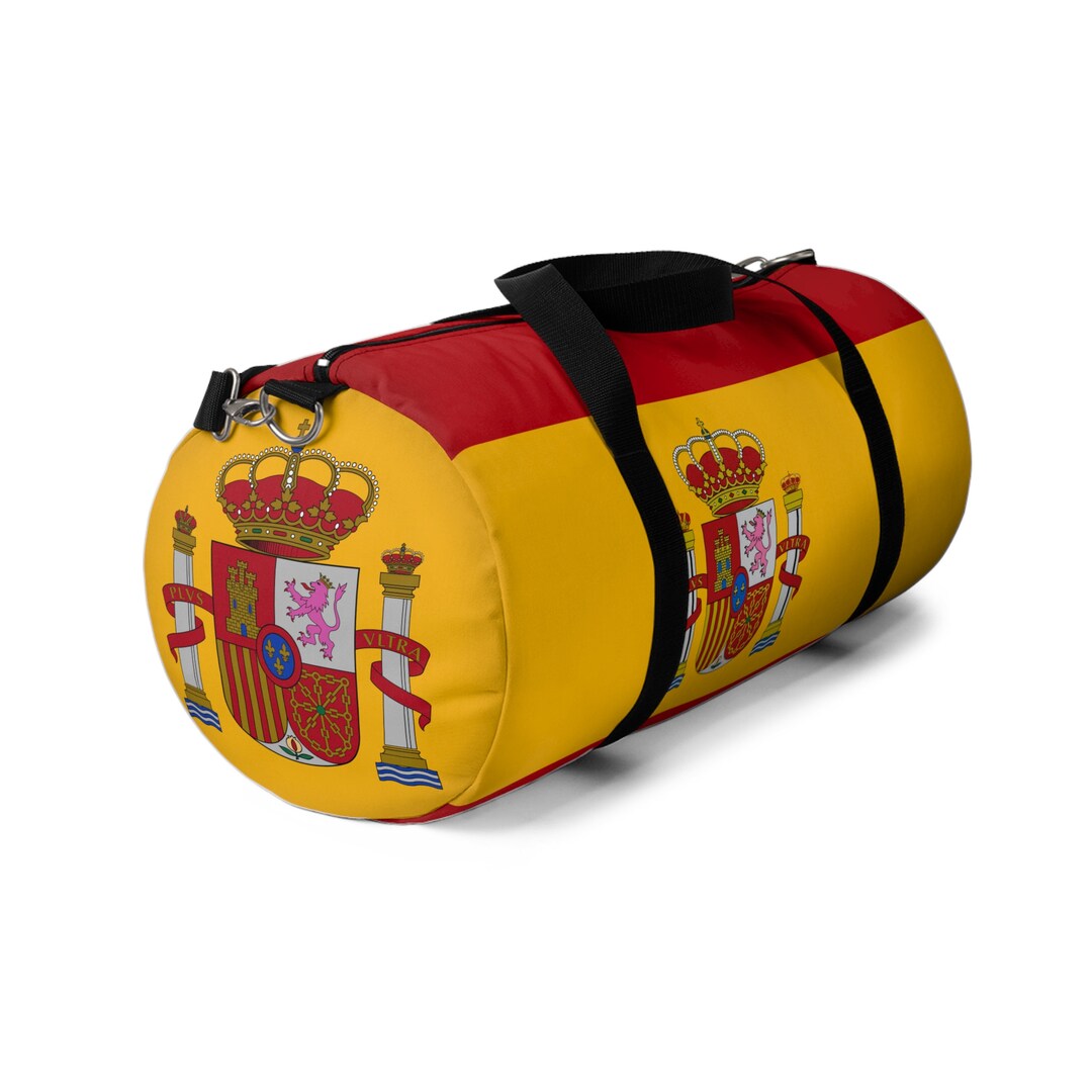 Spain Flag Duffel Bag With Coat of Arms - Etsy
