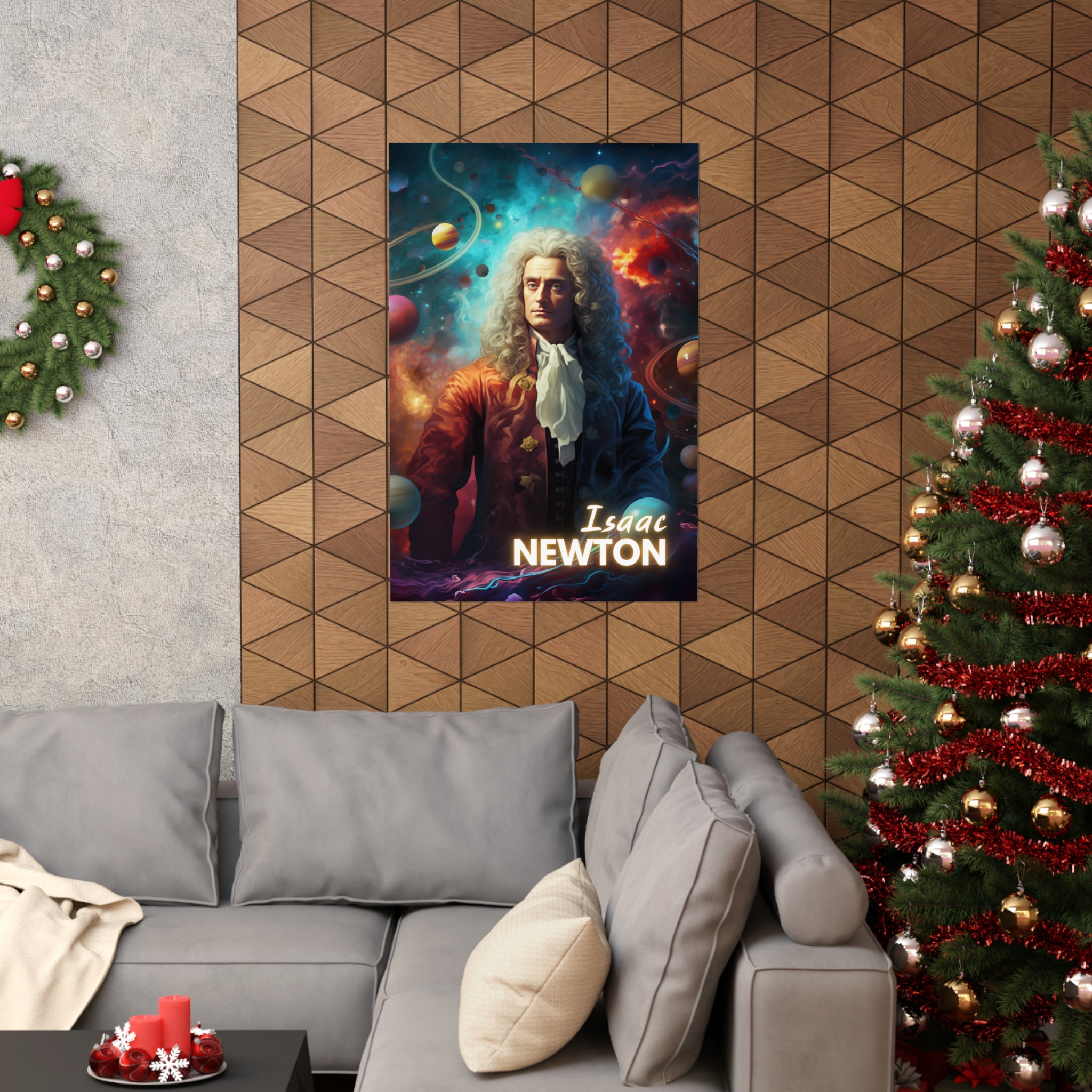 Sir Isaac Newton Poster Great Thinkers Physics Mathematics College ...