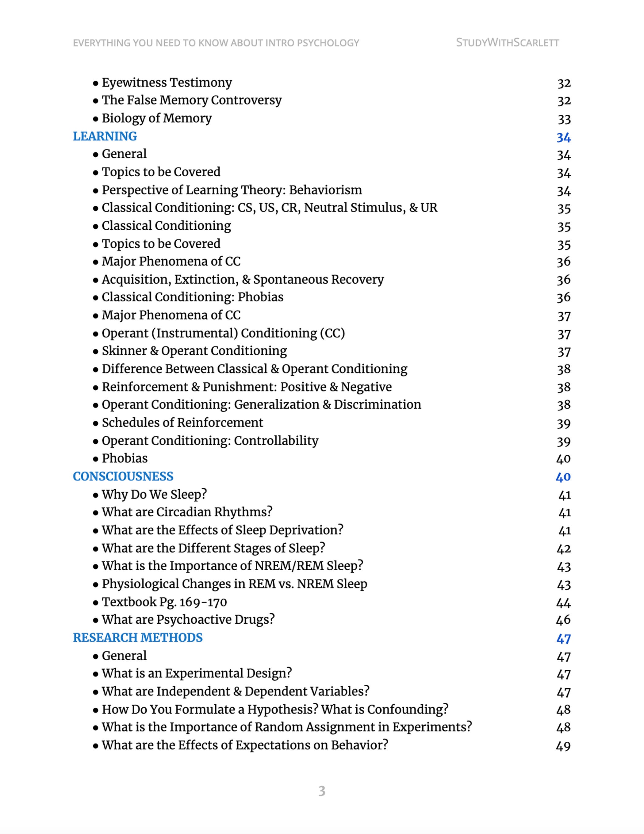 Intro to Psychology Complete Notes Comprehensive Guide to - Etsy