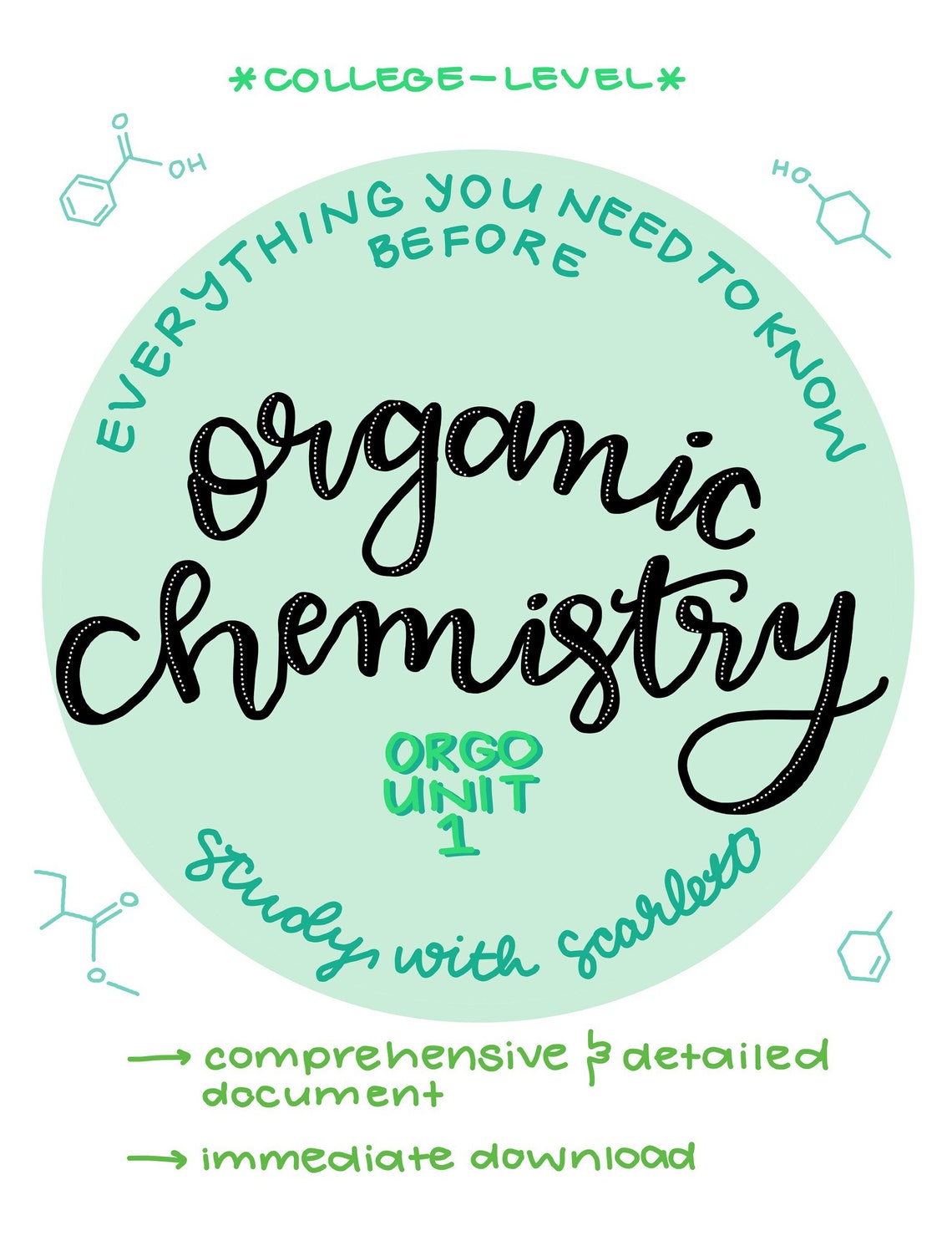 Intro to Organic Chemistry Notes, Comprehensive Guide to Everything You ...