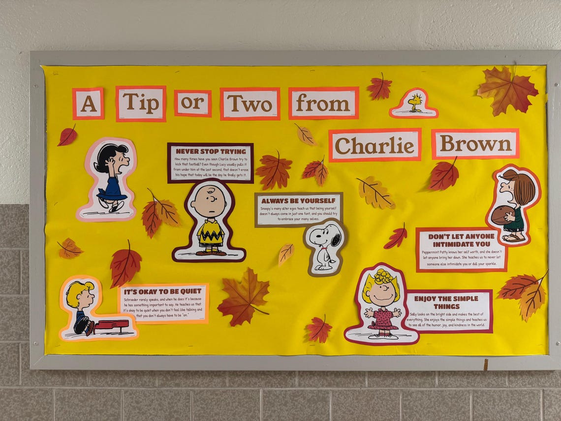 Just Print and Cut! "charlie Brown" and "peanuts" Themed School RA ...