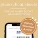 SUZUKI CHEAT SHEETS: Suzuki Piano Volume 1 Hand Positions | Piano ...