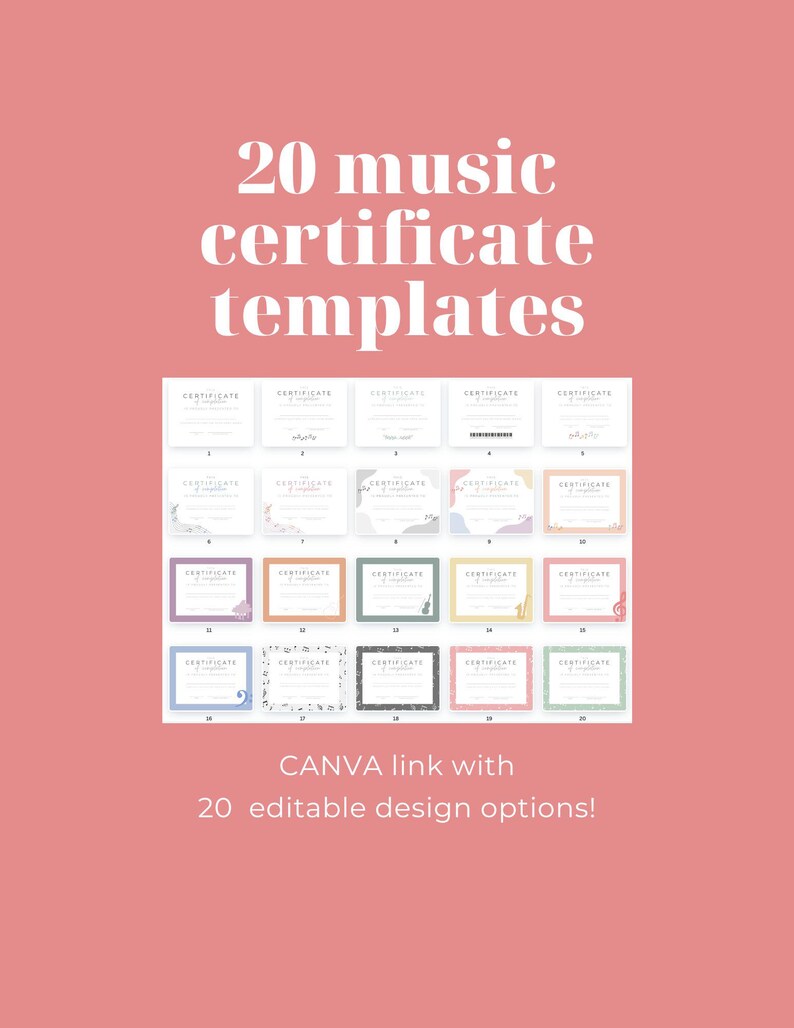 MUSIC CERTIFICATE of COMPLETION | Music Education | Teacher Resource ...