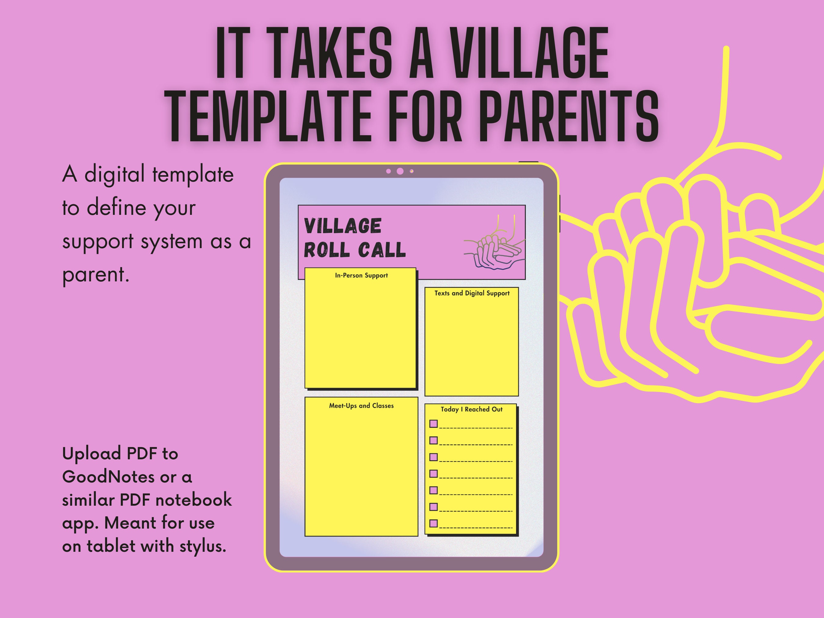 Support System Model Template
