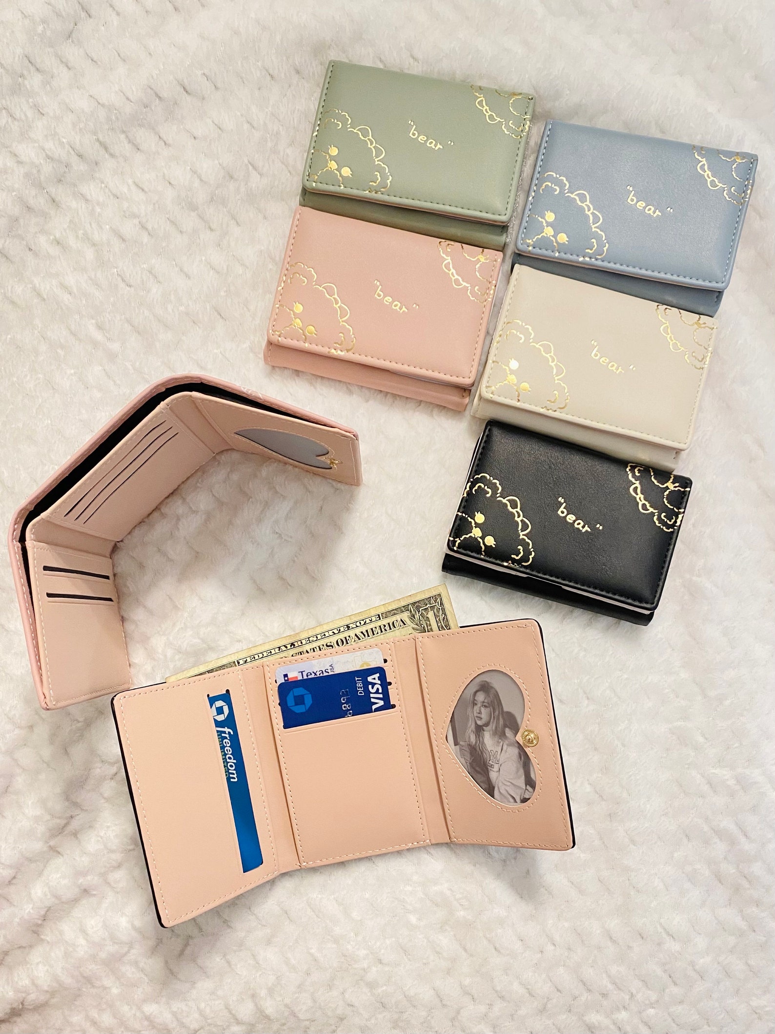 Bear Wallet, Cute Wallet, Small Wallet, Cardholder, Wallet for Women ...