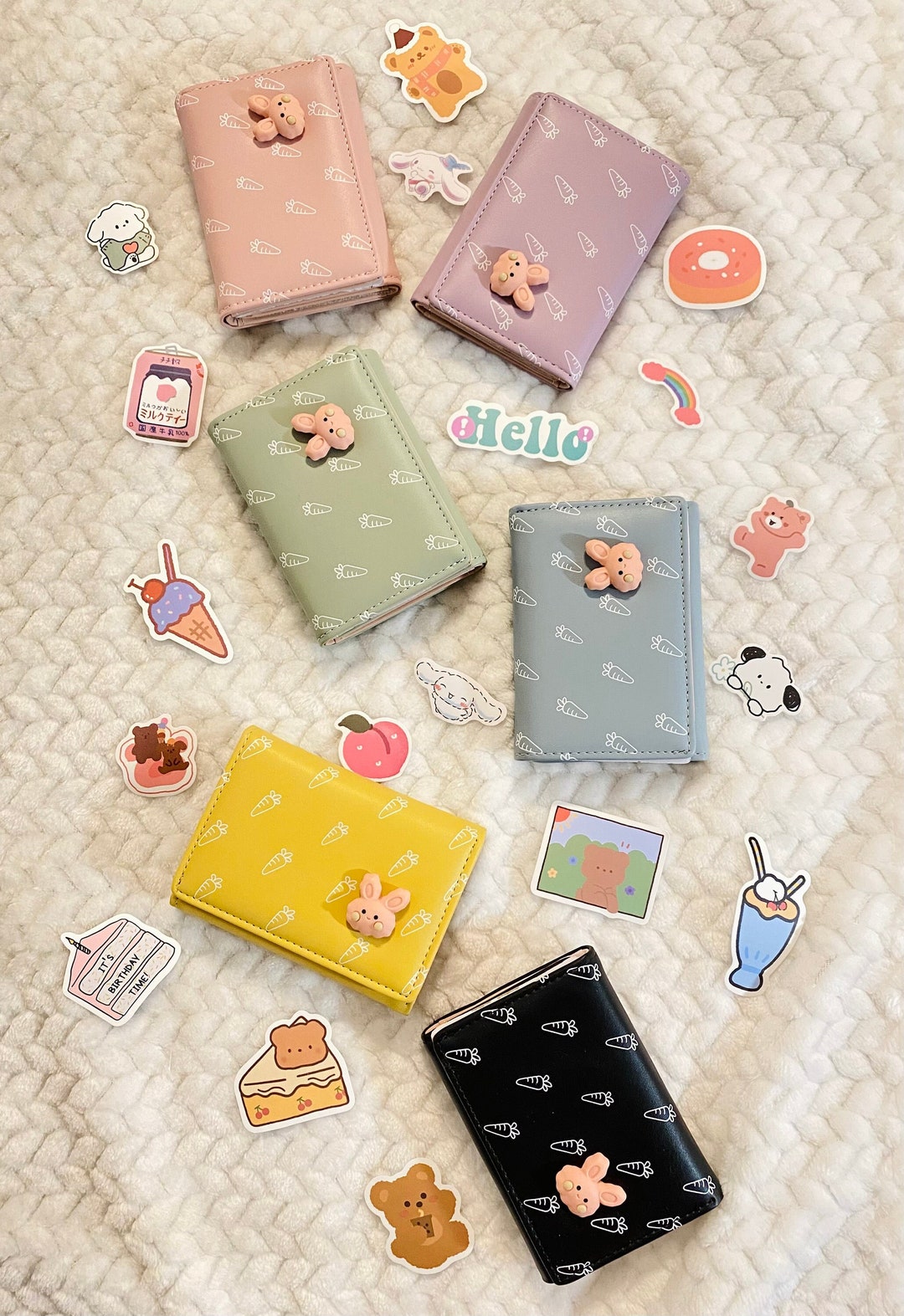 Bunny Wallet, Small Wallet, Card Holder, Wallet for Women, Gift for ...