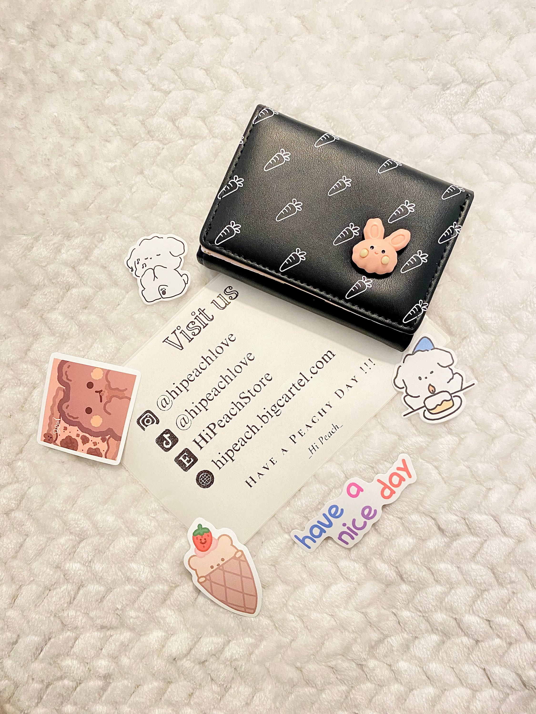 Bunny Wallet, Small Wallet, Card Holder, Wallet for Women, Gift for ...