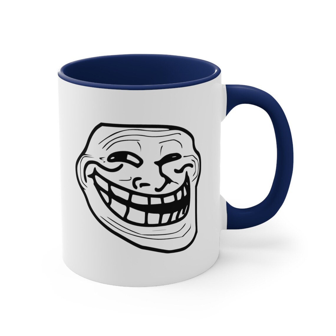 Troll Face Coffee Mug Troll Face Meme Joke Gift for Him Funny - Etsy