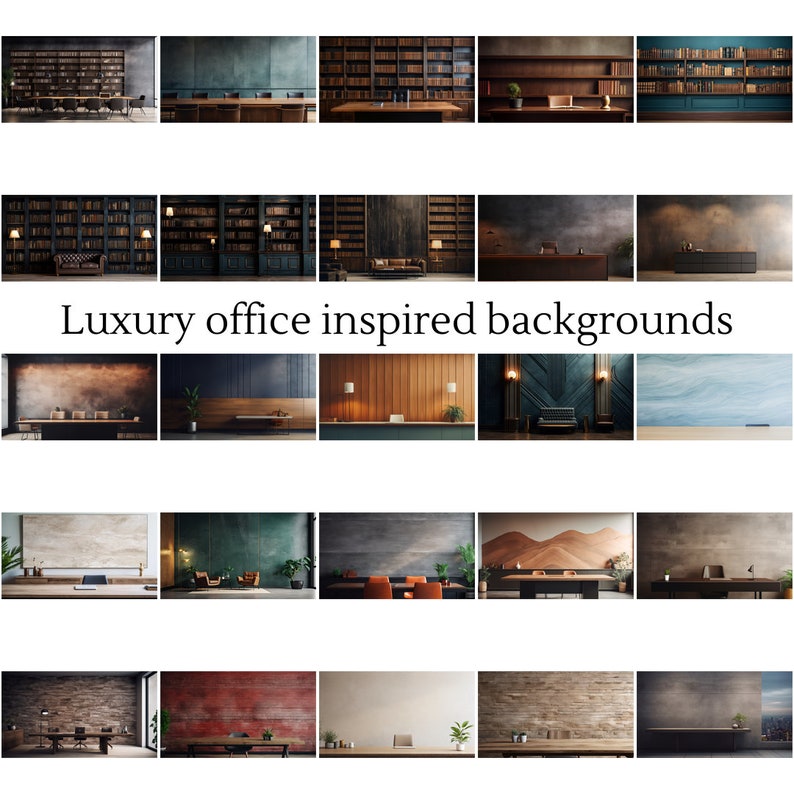 Zoom Background 180 Bundle Office Pack for Virtual Meetings, Digital ...