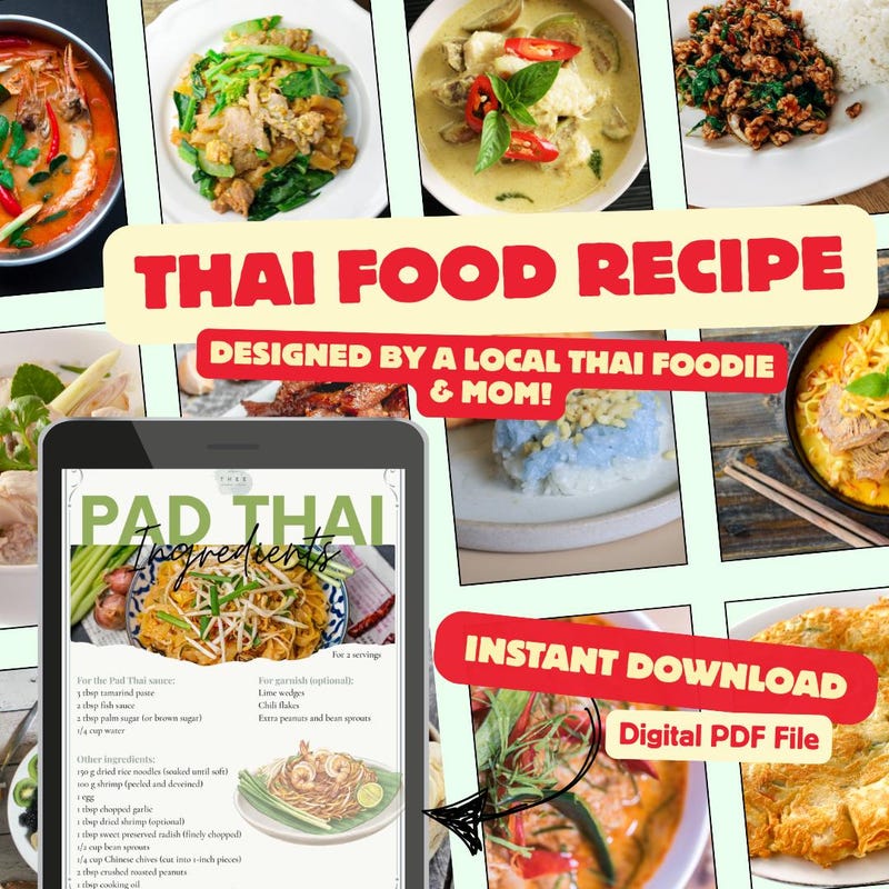 Thai Recipe - Etsy