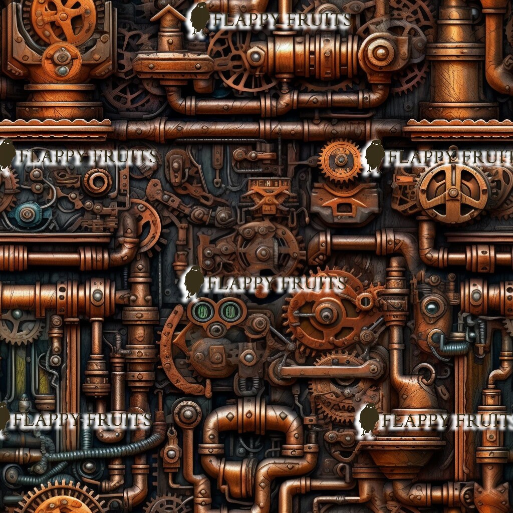 Steampunk Wallpaper Pipes
