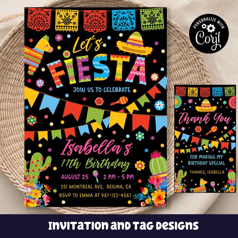 Fiesta Invitation - Etsy