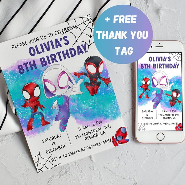 Spider Gwen Birthday - Etsy