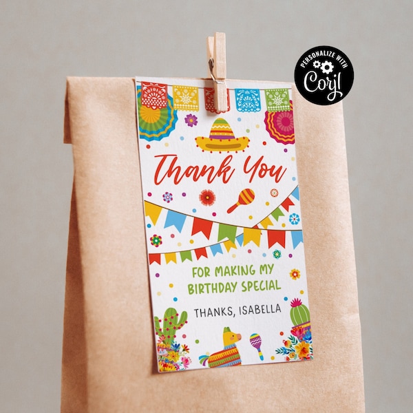 Fiesta Thank You - Etsy